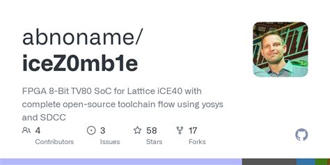 Github Abnonameicez0mb1e Fpga 8 Bit Tv80 Soc For Lattice Ice40 With