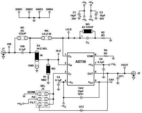 Ad736 Evalz Reference Design Dc To Dc Single Output Power Supplies
