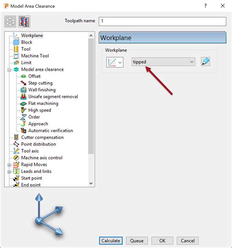 this strategy can only create a multi axis toolpath when the tool has