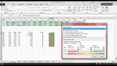 How To Do Conditional Formatting In Ms Office 20132012 Youtube