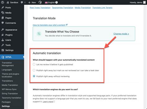 Wpml 46 Bulk Auto Translation Language Switcher Block Translation Mode Improvements Wpml