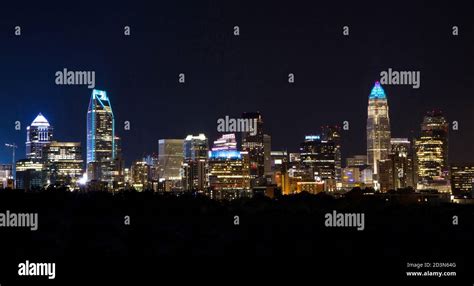 Charlotte Skyline Colors Tonight At Harrison Grove Blog