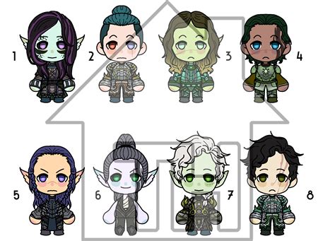 Chibi Bg3 Dnd Adopts Open On Toyhouse