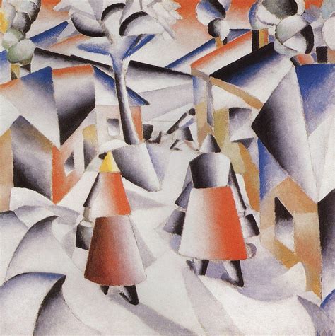 Morning In The Village After Snowstorm 1913 Kazimir Malevich