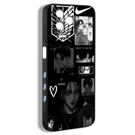 Чехол для смартфона Подходит для Infinix Note 12 2023 4g принт черный Леви Аккерман аниме Атака