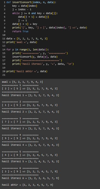 Program Menu Proses Sort Pada Python