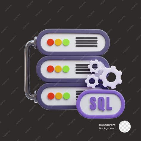 Premium Psd Sql 3d Icons