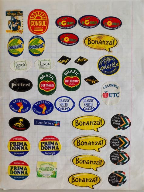 Коллекция наклеек с фруктов Пикабу