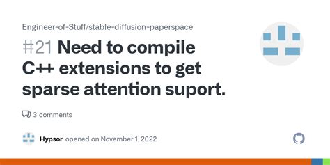 Need To Compile C Extensions To Get Sparse Attention Suport · Issue