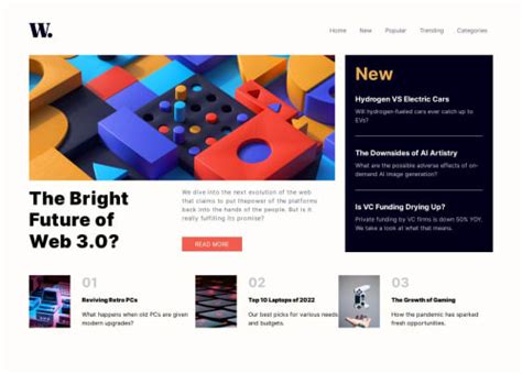Frontend Mentor News Homepage Main With Tailwind Css Coding Challenge Solution