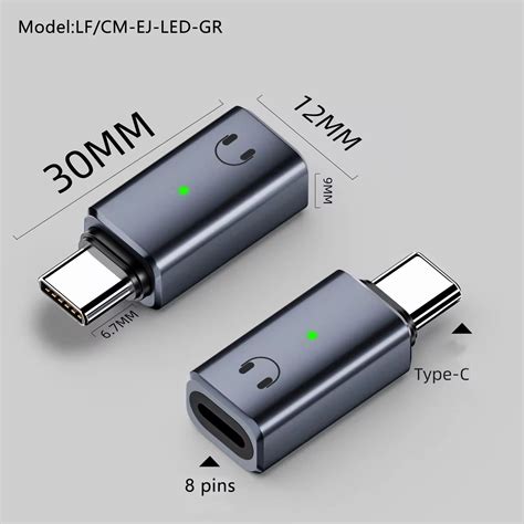 Pin Female To Type C Male Adapter Hi Fi Audio Sound Card Connector Grey Alexnld Com