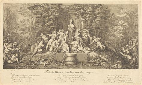 Feste De Diane Drawing By Claude Gillot Fine Art America