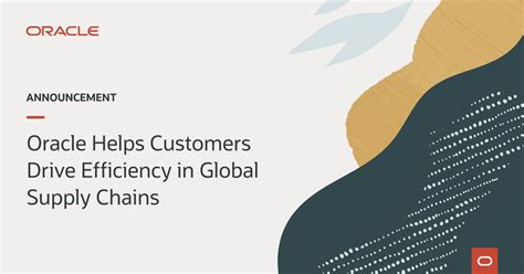 Rajneesh Jain On Linkedin Oracle Helps Customers Drive Efficiency In Global Supply Chains