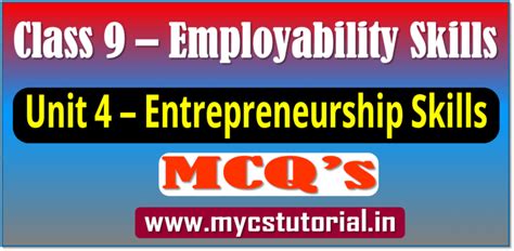Class Employability Skills NCERT Textbook Solution MyCSTutorial The Path To Success In Exam