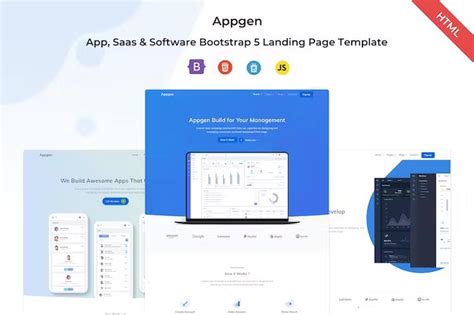 Appgen App Saas And Software Bootstrap Template Latest Version