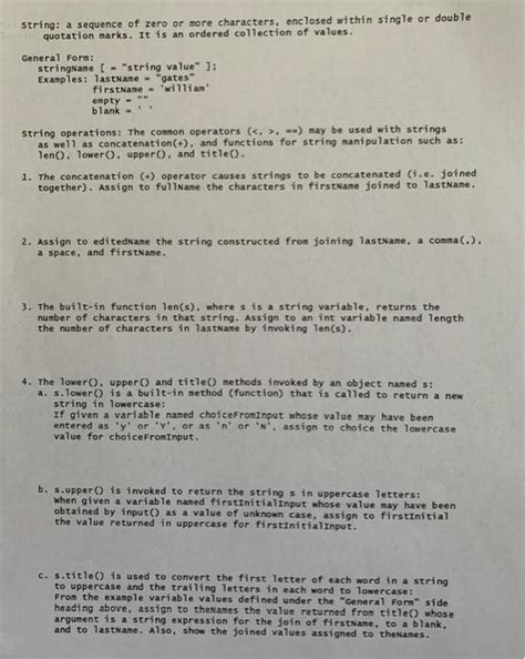 Solved String A Sequence Of Zero Or More Characters