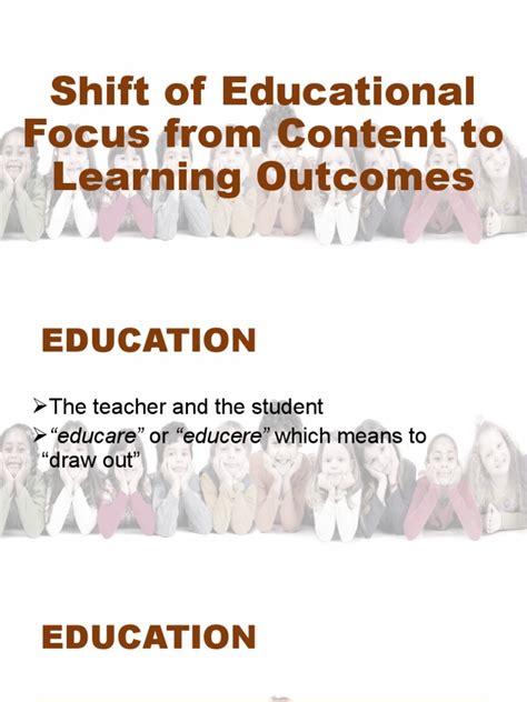 M1 Shift Of Educational Focus From Content To Learning Pdf