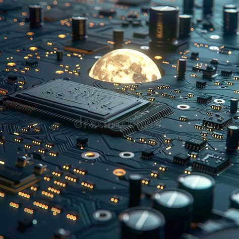 Graphic Of 3d Model Of Advanced Scientific Data On The Lunar Surface