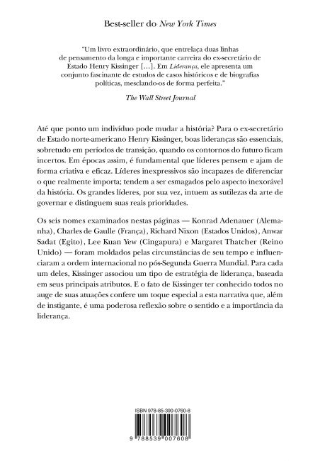 Liderança - Henry Kissinger - Grupo Companhia das Letras