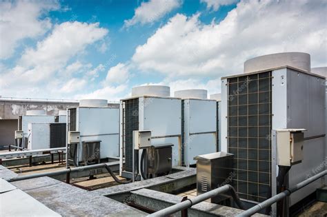 Premium Photo Outdoor Row Of Compressor Hvac Chiller Fan Coil Unit