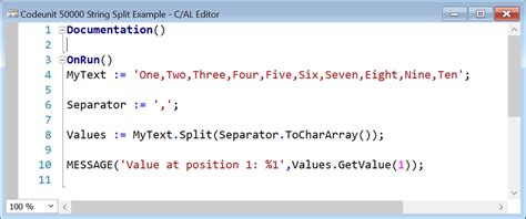 How To Split A String To Array With Dynamics NAV Kauffmann Dynamics Business Central