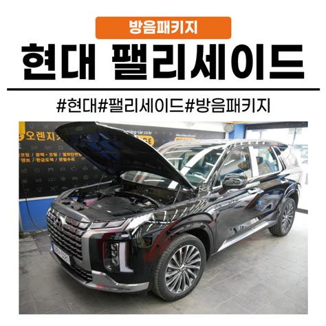 화성동탄 수원 현대 팰리세이드 동탄 자동차 방음패키지 언더코팅 방음 풀패키지 시공 네이버 블로그
