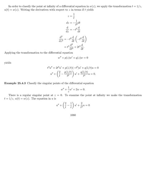 Advanced Mathematical Methods For Scientists And Engineers 222 In Order To Classify The Point
