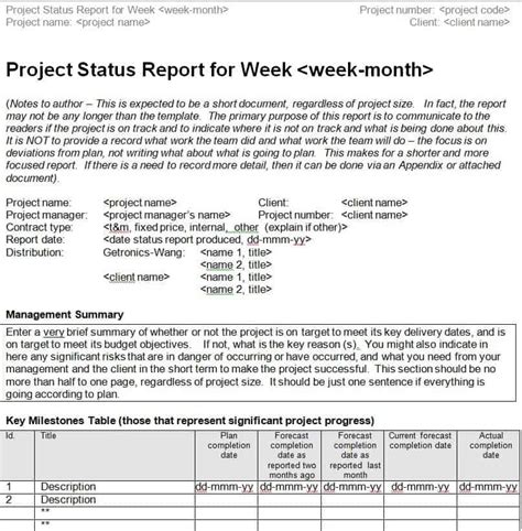 30 Professional Weekly Status Report Templates [in Pdf And Word]