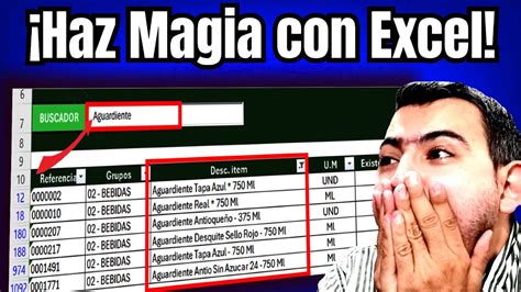 🔍cómo Hacer Un Buscador En Excel Por Nombre Para Filtrar Datos Con Un