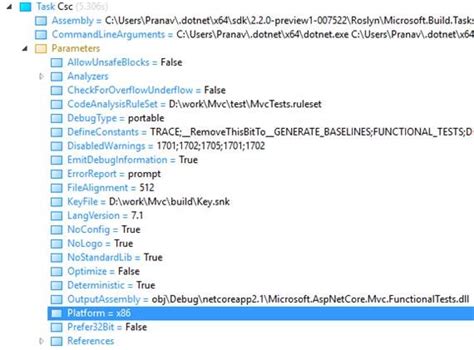 compiling mvc s functional tests with 2 2 sdk targeting netcoreapp2 1 is compiled with