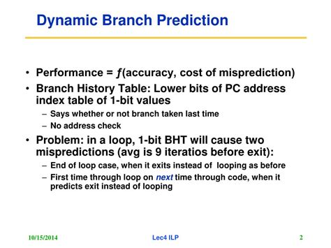 Ppt Dynamic Branch Prediction Powerpoint Presentation Free Download Id5575677