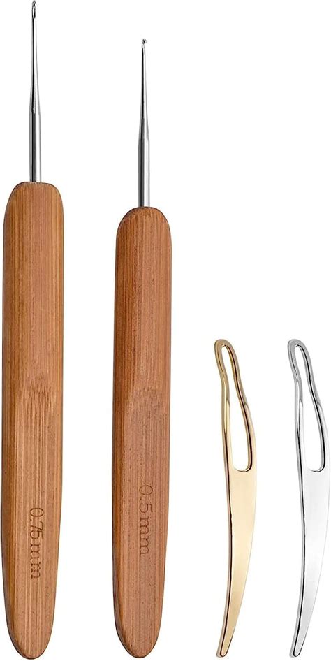 Tool 2pcs Dreadlocks Crochet Hook And 2pcs Interlocking Tools Easyloc Hair Tool For Dreadlocks
