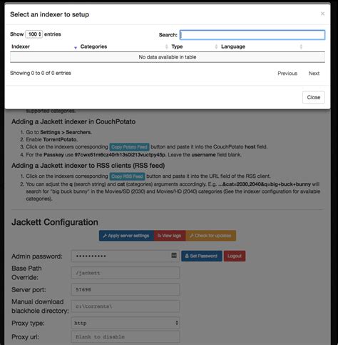 Indexers Not Loading · Issue 2774 · Jackettjackett · Github