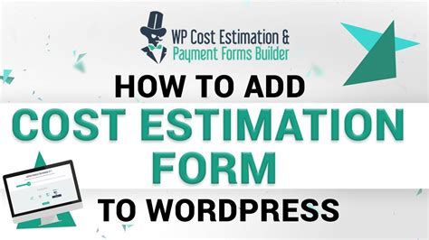 How To Add A Cost Estimation Form To Wordpress Darrel Wilson
