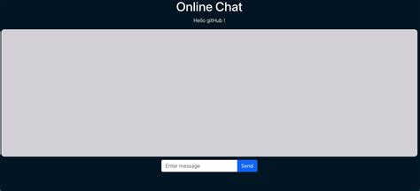 Github Benlior Chat Online Chat React Hooks