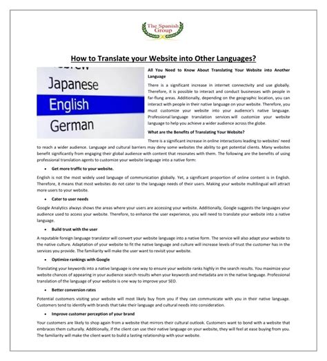 Ppt How To Translate Your Website Into Other Languages Powerpoint