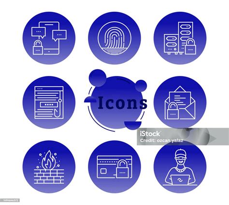 Cyber Security Infographic Template Editable Stroke Firewall Hacker Cloud Security Phishing