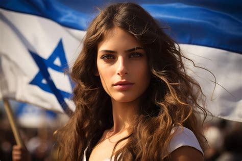 Premium Ai Image Young Israeli Woman