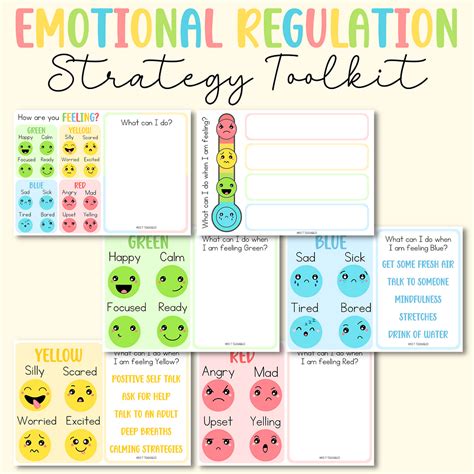 Digital Emotional Regulation Strategy Toolkit Miss T Teachables