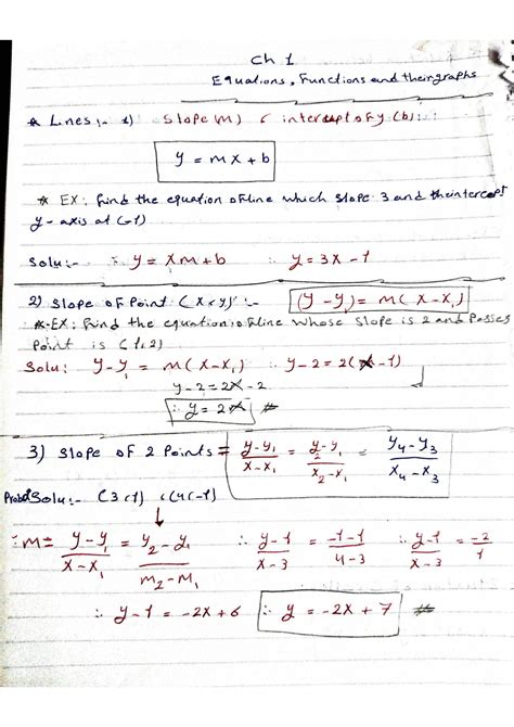 Solution Ch1 Equations And Functions And Their Graphs Studypool