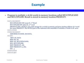 Assembly Language And Serial Monitor Operation Of Trainer Kit PPT