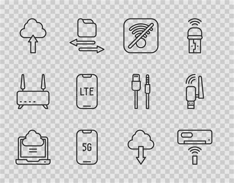 Set Line Network Cloud Connection Air Conditioner No Wi Fi Wireless Internet Mobile With 5g