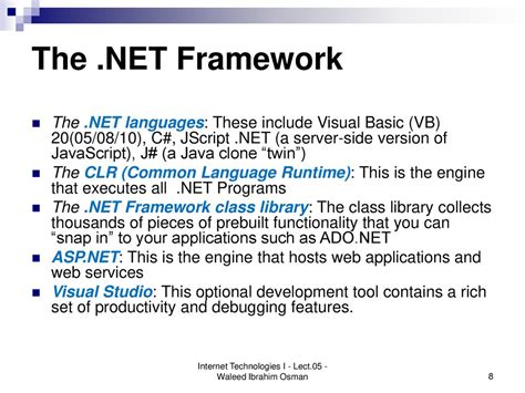 Introducing The Net Framework Ppt Download