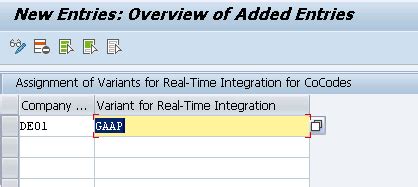 SAP FI Assign Variants For Real Time Integration To Company Codes Sachin H Patil