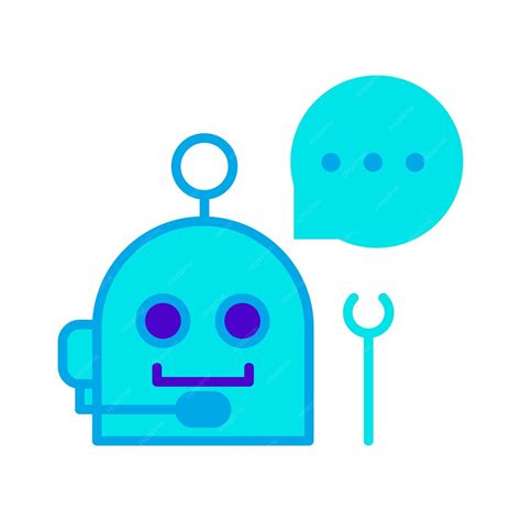Premium Vector Robot Artificial Intelligent System Automation Icon Vector Illustration