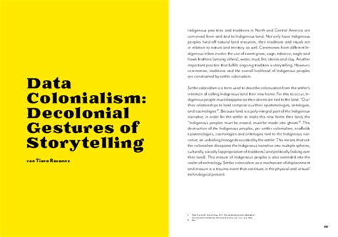 Pdf Data Colonialism Decolonial Gestures Of Storytelling Pdf Data Colonialism Decolonial Gestures Of Storytelling