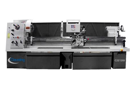 C22120j Clausing Geared Head Lathe With 22” Swing Over Bed Gap Bed Engine Lathe Clausing