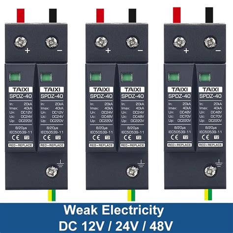 Photovoltaic Dc Spd 2p3p Dc12v 24v 48v 500v 690v 800v 1000v 20ka 40ka