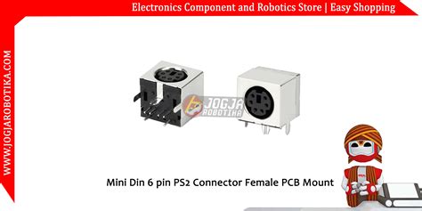 Jual Mini Din 6 Pin Ps2 Connector Female Pcb Mount