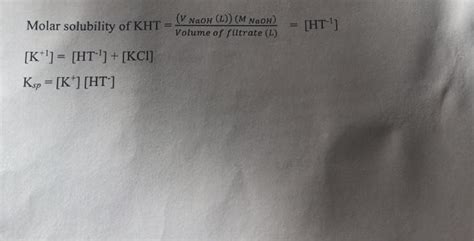 Solved B What Effect Did Adding KCl To The Solutions Have Chegg Com